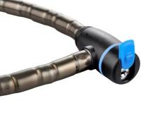 China Universal Flexible Combination Rope Lock PVC Coated Steel For Bike for sale