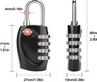 China Bulk Combination TSA Bag Lock For Luggage 20mm 50mm for sale