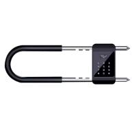China Smart Fingerprint U Shaped Padlock USB Charge High Security for sale
