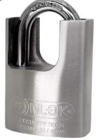 China Heavy Duty Stainless Steel Padlock for Maximum Security Silver Lock Body for sale