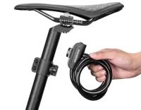 China Unbreakable Steel Theft Proof Bicycle Lock Combination Resettable for sale