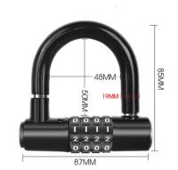 China Password Chain Motorcycle Bicycle Padlock Anti Theft With U Locks for sale
