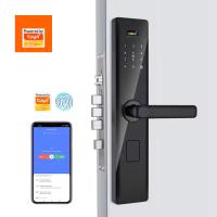 China Code RFID IC Card Smartphone App Unlock Biometric Fingerprint Smart Lock Tuya Smart WiFi Digital Door Lock for sale