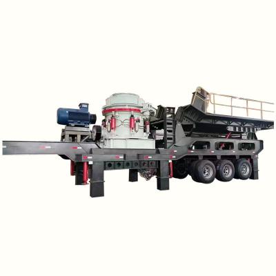 China Limestone Ore Mobile Jaw Crusher Machine 91.5kw Installation Under Technical Guidance for sale