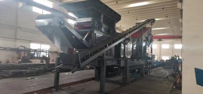 China Mobile Granite Impact Crusher Machine 100 T/H Customized Request Outlet Size 50-100mm for sale
