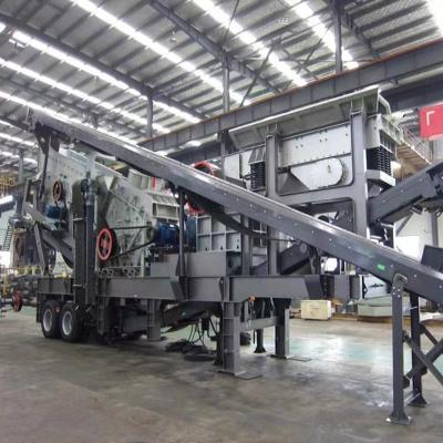China Customizable Color Limestone Mobile Impact Crusher with Screen and Advanced Technology for sale