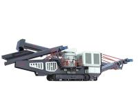 China Crawler Mobile Cone Crusher with Screening Equipment Inlet Size 260mm in Construction for sale