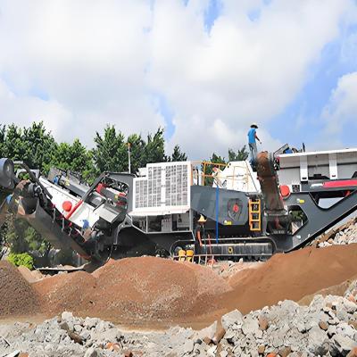 China Customization Mining Sand Ore Rock Mobiletracked Jaw Crusher Line with Conveyor Belt for sale