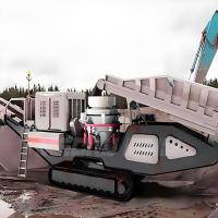 China Mobile Gravel Plants and Mobile Aggregate Cone Crusher with Perfect After-sales Service for sale