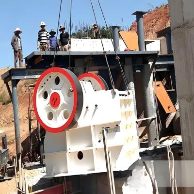 China Stone Primary Jaw Crusher with Belt Conveyor From Durable and Long-Lasting for sale