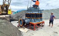 China Hydraulic Rock Pebbles Cone Crusher with 160-400kw Motor Power and Technical Guidance for sale