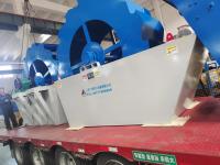 China Wheel Sand Washer with Rotation Speed 5-21r/Min Motor Type AC Motor for sale