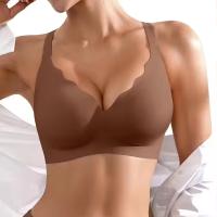 China OEM Logo Butter Soft Seamless Jelly Sports Bra For All day Freshness Even for sale