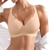 China OEM Logo Butter Soft Seamless Jelly Sports Bra For All day Freshness Even for sale