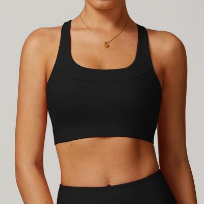 China Unnoticeable Flat Fresh Seamless Jelly Sports Bra For Layering Under Tees for sale