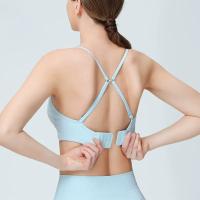 China Versatile Tough Breathable Seamless Jelly Sports Bra For Gym To Street for sale