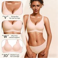 China Soothing Contoured Sturdy Seamless Jelly Sports Bra For Office And Go Anywhere for sale