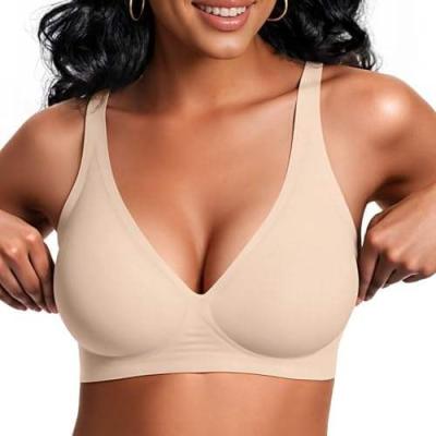 China Durable Carefree Invisible Seamless Jelly Sports Bra For Daily Wear for sale