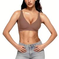 China Durable Carefree Invisible Seamless Jelly Sports Bra For Daily Wear for sale