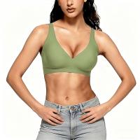 China Durable Carefree Invisible Seamless Jelly Sports Bra For Daily Wear for sale