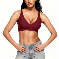 China Durable Carefree Invisible Seamless Jelly Sports Bra For Daily Wear for sale
