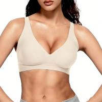 China Durable Carefree Invisible Seamless Jelly Sports Bra For Daily Wear for sale