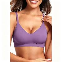 China Silky Soft Quick - Dry Seamless Jelly Sports Bra For Warm - Ups And Cool- Downs for sale