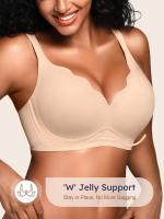 China Versatile Breathable Supportive Seamless Jelly Sports Bra For Lounge for sale