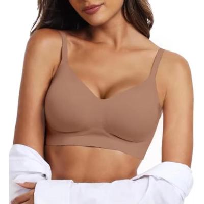China Smooth Flexible Versatile Seamless Jelly Sports Bra For Daily Wear for sale