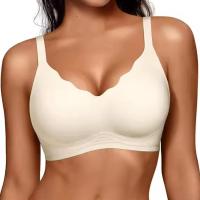 China Breathable Unnoticeable Unshifting Seamless Jelly Sports Bra For Work for sale