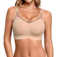 China Supportive Invisible Understated Seamless Jelly Sports Bra For Layering for sale
