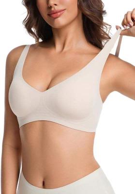 China Durable Discreet Breathable Seamless Jelly Sports Bra For Daily Wear for sale
