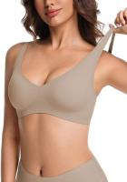 China Durable Discreet Breathable Seamless Jelly Sports Bra For Daily Wear for sale