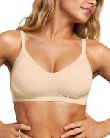 China Tough Quick - Dry Supportive Seamless Jelly Sports Bra  For Gym Strength Training for sale