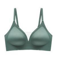 China Firm Moisture Wicking Stretchy Seamless Jelly Sports Bra For Hot Yoga for sale