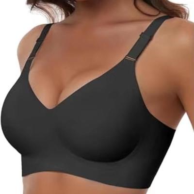 China Stretchy Invisible Unshifting Seamless Jelly Sports Bra For Under Tees for sale