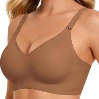 China Stretchy Invisible Unshifting Seamless Jelly Sports Bra For Under Tees for sale