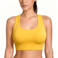 China Versatile Lasting Breathable Seamless Jelly Sports Bra For Commute Under Tees for sale
