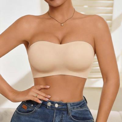 China Seamless Shaping Stretchy Wireless Jelly Strip Bra For Daily Wear for sale