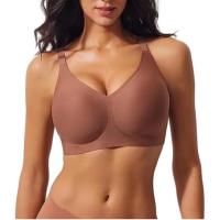 China Breathable U - Back Invisible Wireless Jelly Strip Bra For Home Workouts for sale