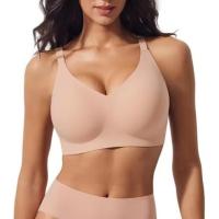 China Breathable U - Back Invisible Wireless Jelly Strip Bra For Home Workouts for sale