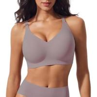 China Breathable U - Back Invisible Wireless Jelly Strip Bra For Home Workouts for sale