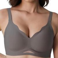 China Translucent Fitted Support Wireless Jelly Strip Bra For Everyday Multi - Use for sale