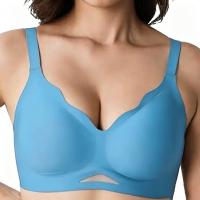China Translucent Fitted Support Wireless Jelly Strip Bra For Everyday Multi - Use for sale