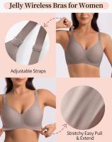 China Feminine Unnoticeable U - Back Jelly Push Up Bra For Everyday Layering for sale