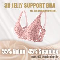 China Versatile Breathable Stable Seamless Jelly Push Up Bra For Everyday for sale