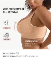 China Unnoticeable Breathable Quick - Dry Everyday Jelly Push Up Bra For Yoga for sale