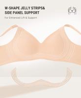 China Unnoticeable Breathable Quick - Dry Everyday Jelly Push Up Bra For Yoga for sale