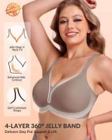 China Convertible Seamless Breathable Elastic Jelly Push Up Bra For Everyday for sale