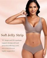 China Seamless Bare Versatile Everyday Jelly Push Up Bra For Under Tees for sale